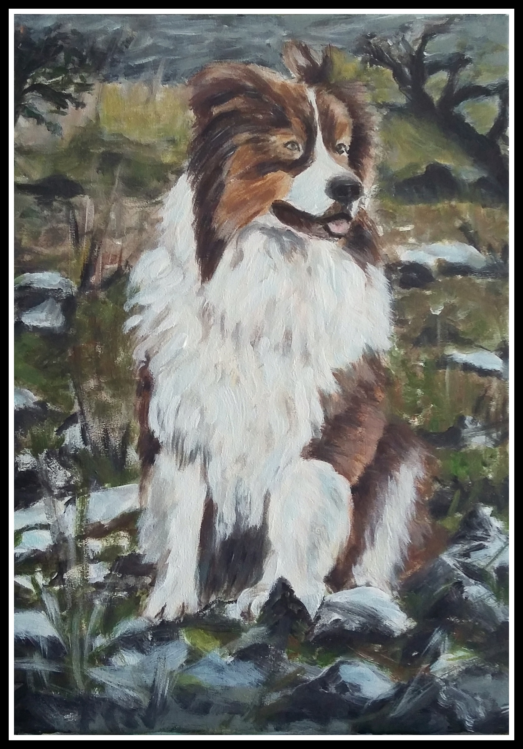 OTRO ENCARGO TERMINADO – RETRATO AL OLEO DE UN HERMOSO PERRO – EL ...