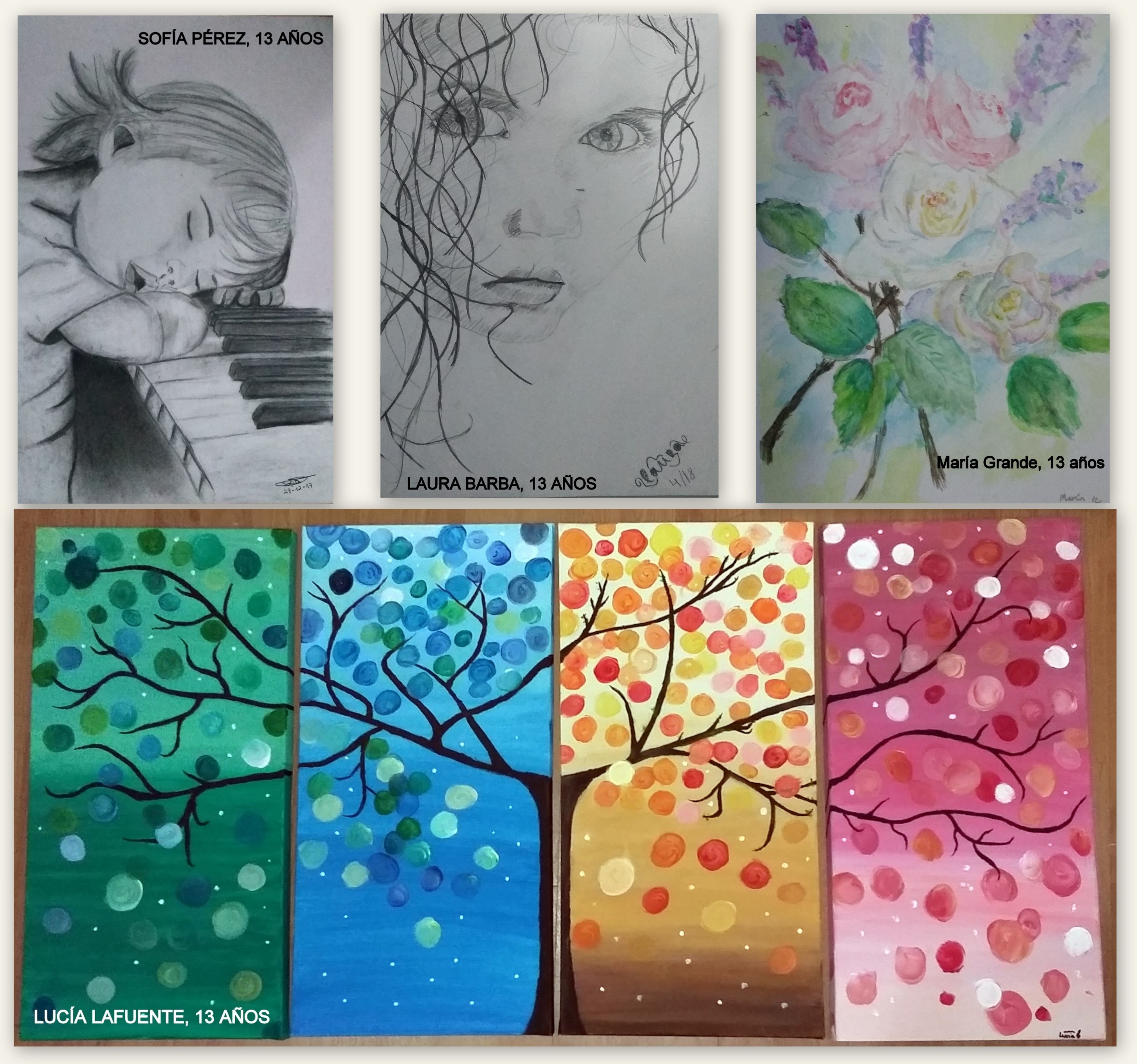 Las artistas de 11 a 13 años inauguran el año con estas maravillosas ...